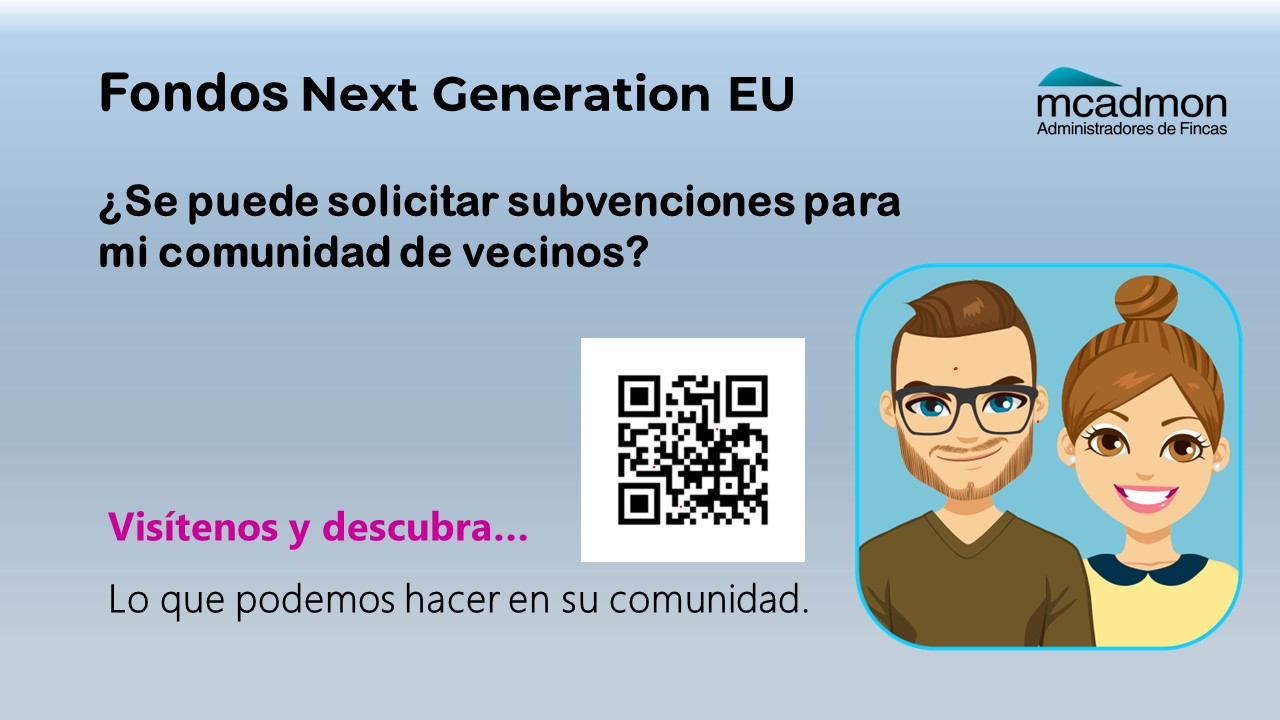 Fondos Next Generation EU subvención rehabilitación Mcadmon